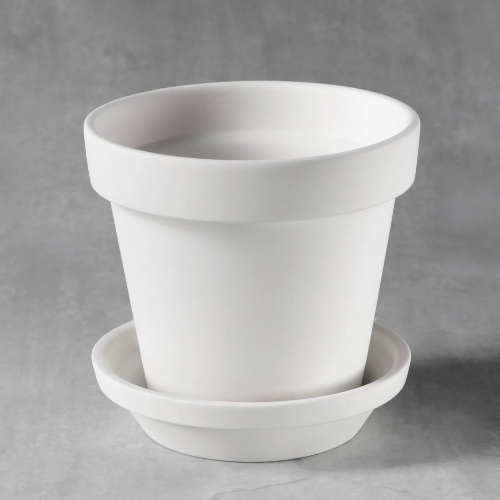 4” Flower Pot with Dish | Made by Me